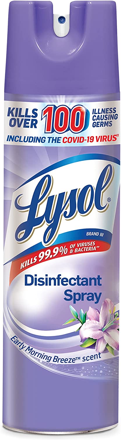 Lysol Disinfectant Spray, Sanitizing and Antibacterial Spray, For Disi ...